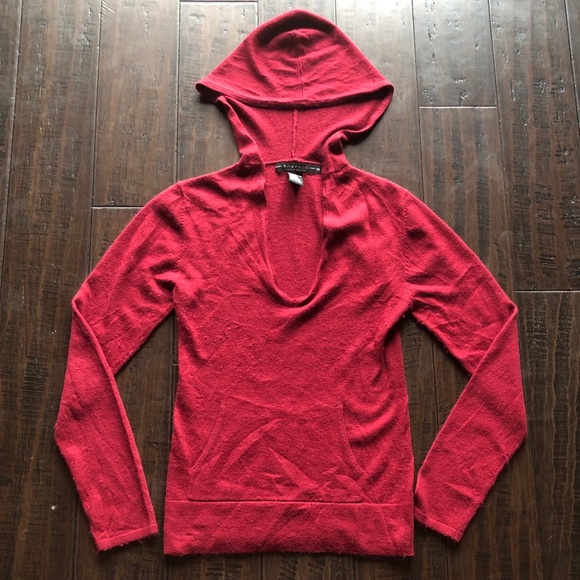 Rampage | Sweaters | Rampage Soft Red Angora Sweater With Hood | Poshmark